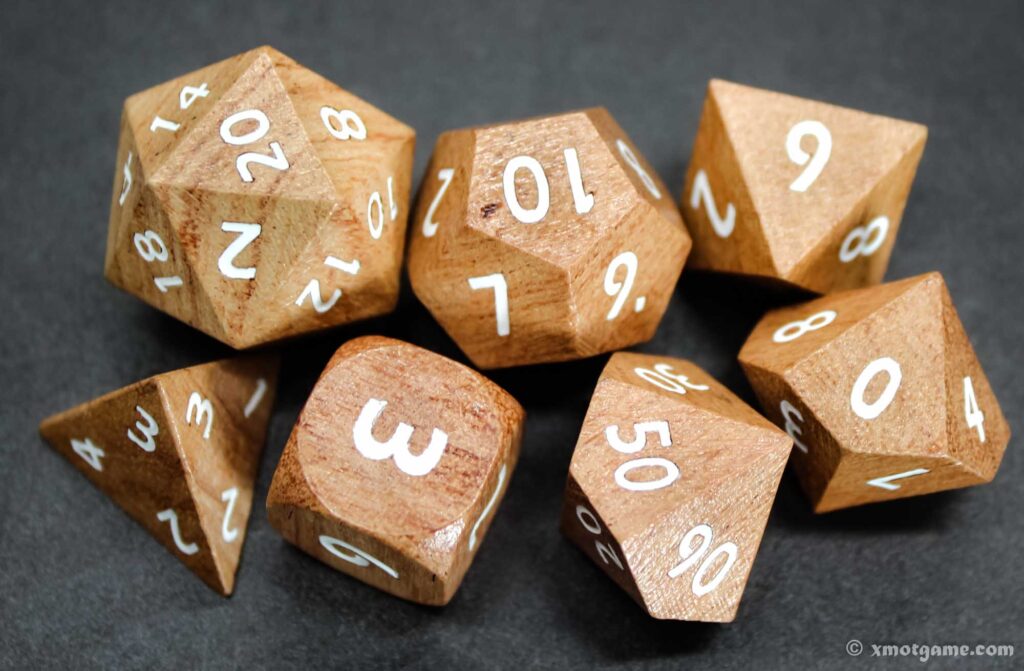 Rosewood Dice Custom Wooden Dice - Custom Dice Maker, DND Dice ...