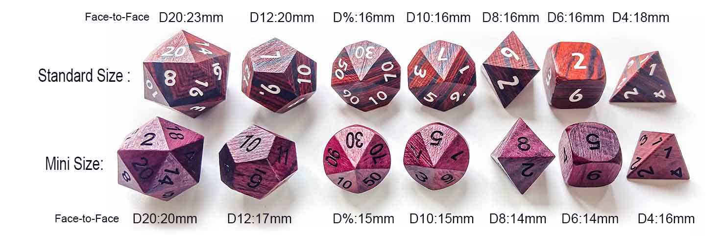 Custom Wooden Dice Sets, Dice Set Suppliers - Custom Dice Maker, DND ...