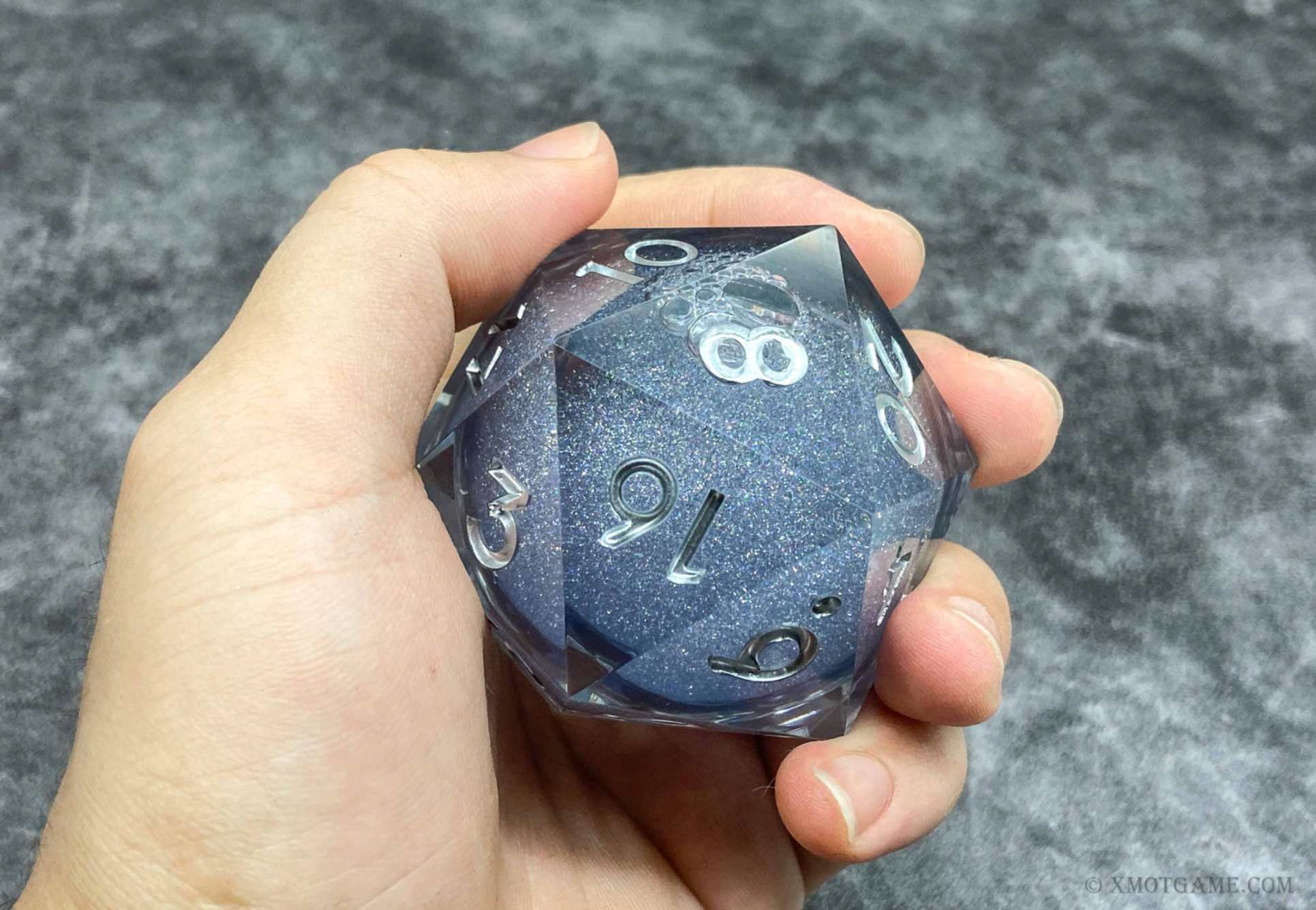 Giant Quicksand Liquid Core D20 55mm - Custom Dice Maker, DND Dice ...