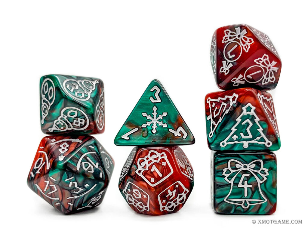 Christmas Dice - Custom Dice Maker, DND Dice Wholesale, Dice ...